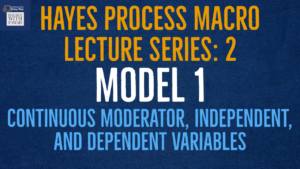Hayes Process Macro - Model 1 - Moderation with Continuous Moderator ...