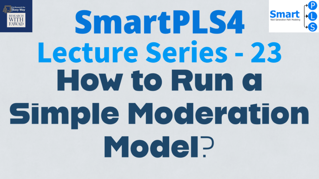 Moderation Analysis using SmartPLS4 - ResearchWithFawad
